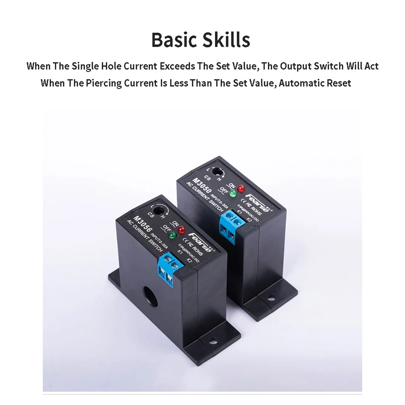 Current Detection Switch Induction Relay Ac Linkage Device Over Limit