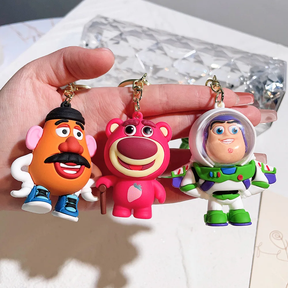 Cartoon Toy Story Keychain Cute Three eyes Mr. Potato Head Keyring Boy ...
