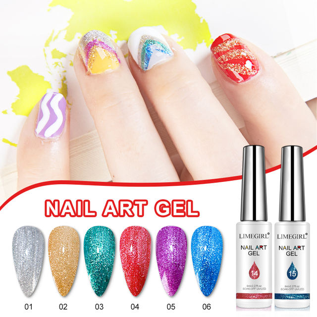 12 Colors Nail Art Line Polish Gel Kit - Limegirlstore