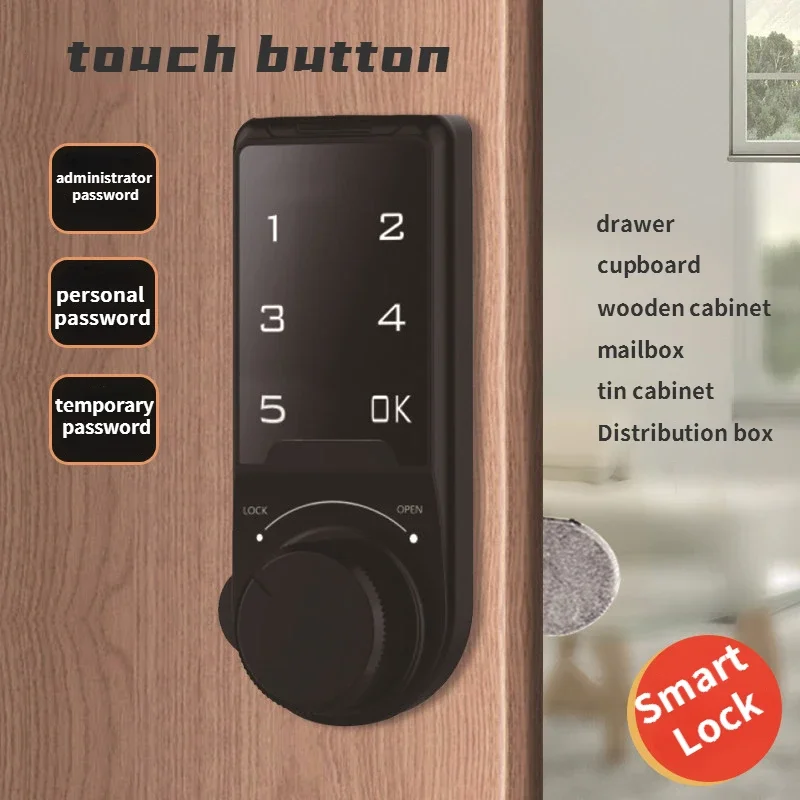 Smart-Electronic-Password-Door-Lock-Touch-Screen-Digital-Security-Anti ...