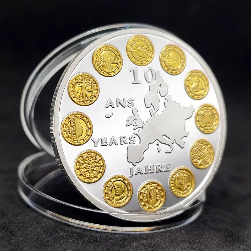 European Commemorative Coins EU Coins Collection Artefacts Souvenir ...