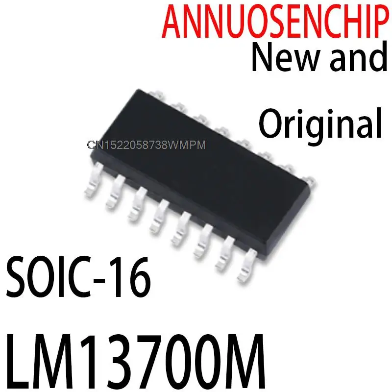 5pcs New And Original Lm13700 Lm13700mx Opamp Transcond 2mhz Soic-16 ...