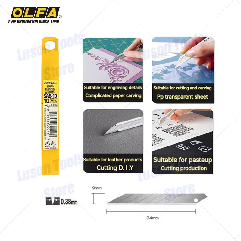 Original-Japanese-OLFA-cutting-blade-9mm-small-art-blade-30-degree ...