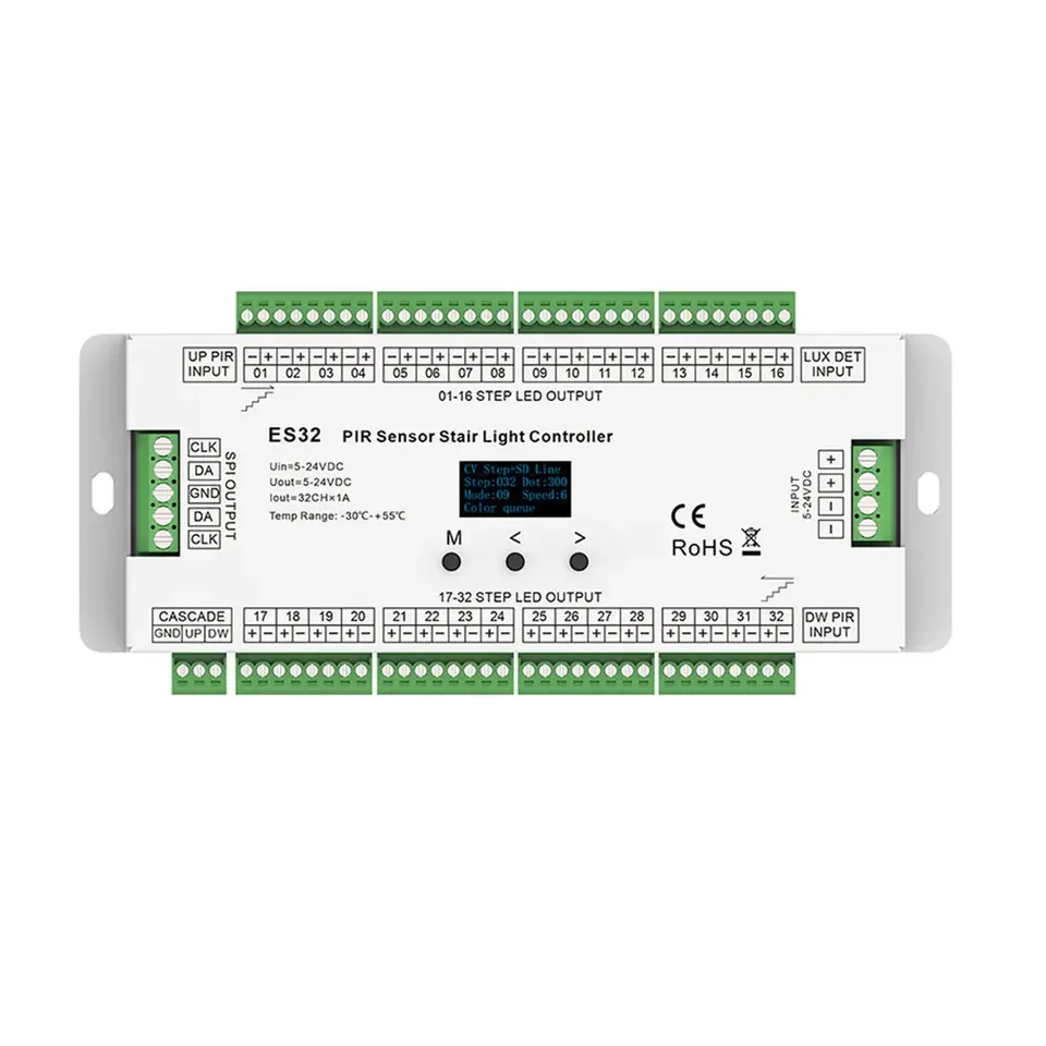 ES32-32-32CH-PIR-Motion-Sensor-Smart-stair-light-controller-Daylight ...