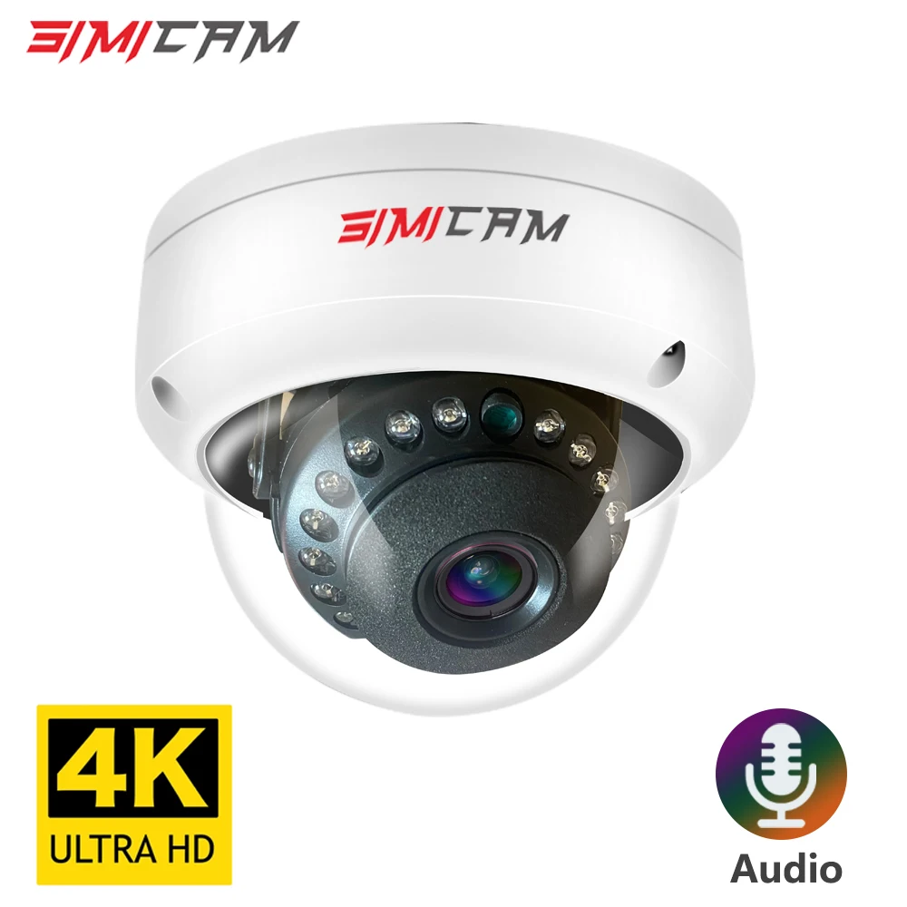 4K-Poe-Dome-Security-IP-Camera-With-Audio-48V-POE-DC-12V-4MP-5MP-8MP ...