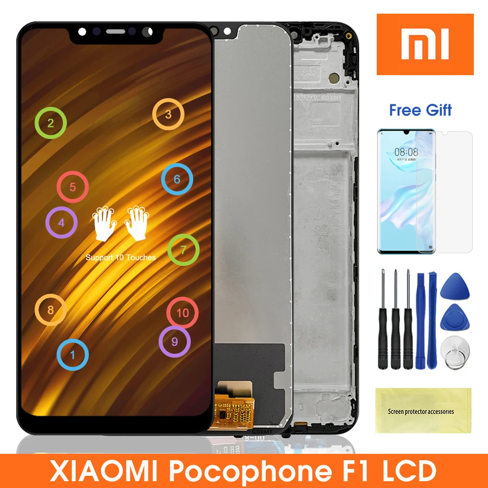 Original-Poco-F1-Lcd-Display-For-Xiaomi-Pocophone-F1-Lcd-Display-Touch-Screen-Digitizer-Assembly ...