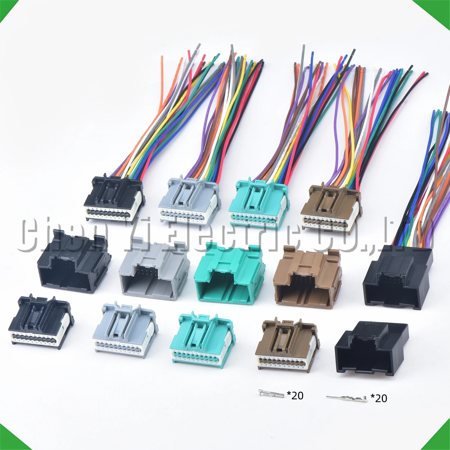 20 Pin Automotive Audio amplifier module connector PCB board harness ...