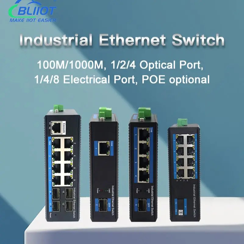 BLiiot-1000M-Industrial-Switches-1-4-8-16port-SPF-Network-Switch-poe ...