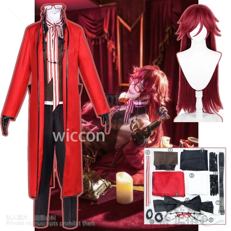 Anime-Blackr-Butler-Cosplay-Grell-Sutcliff-Michaelis-Costume-Red-Butler ...