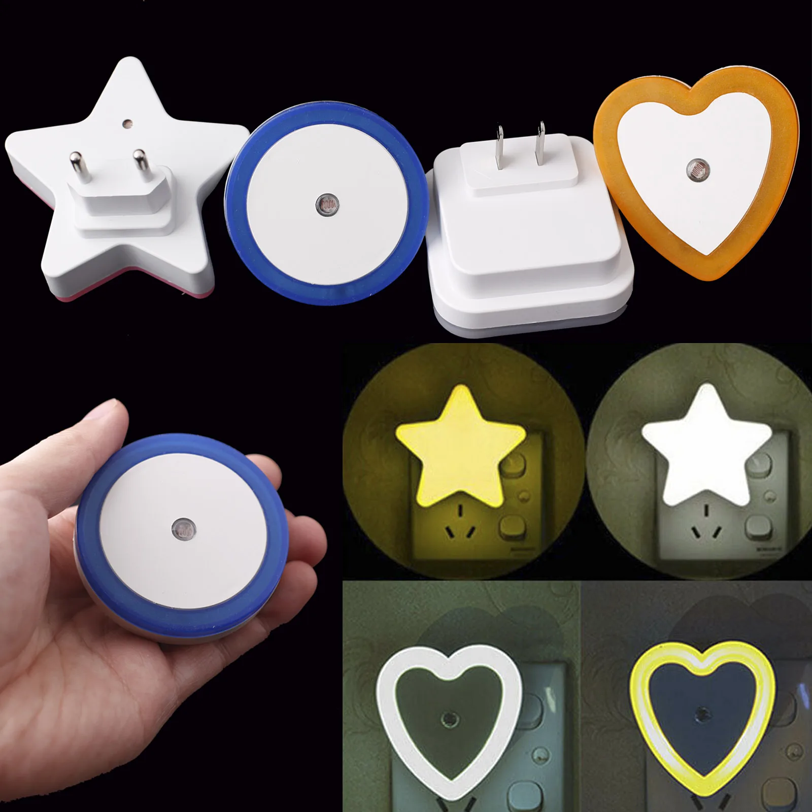 Mini-LED-Night-Light-Light-Sensor-Control-110V-220V-EU-US-Plug ...