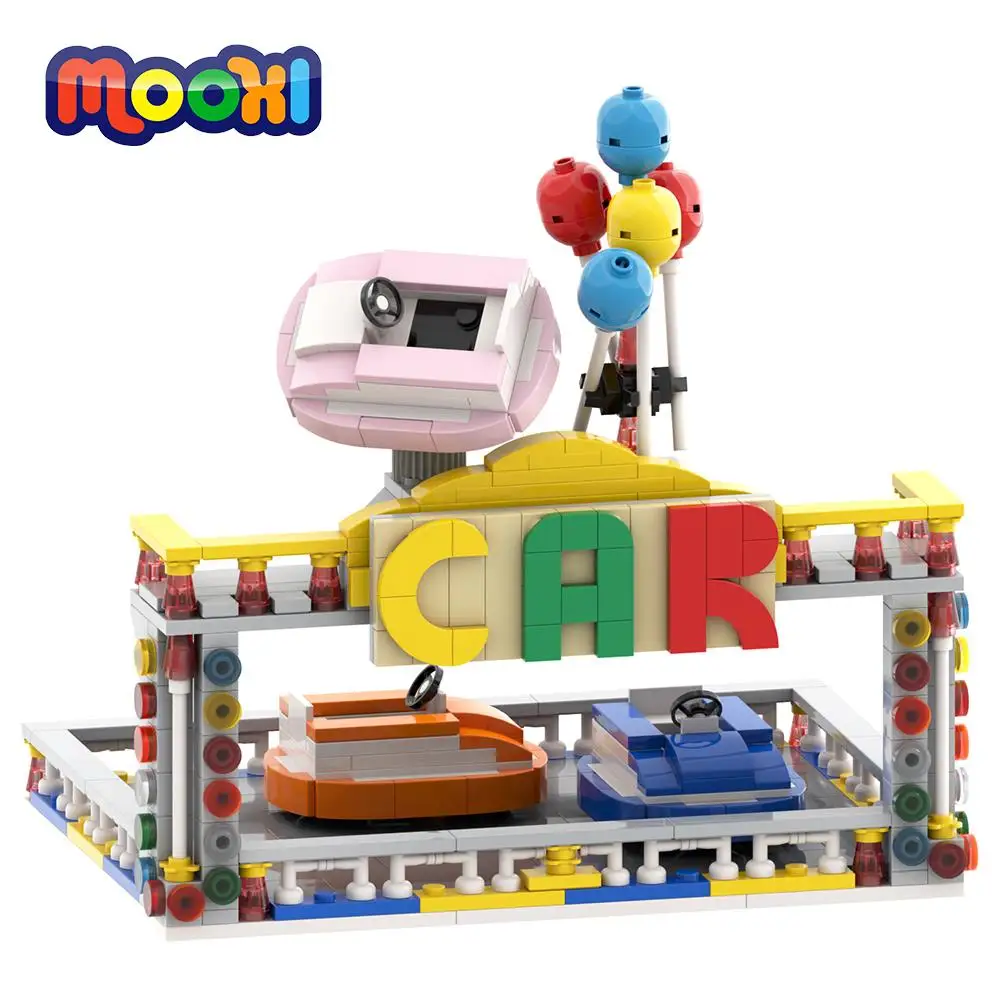 MOOXI-City-Amusement-Park-Building-Blocks-para-crian-as-Bumper-Car ...