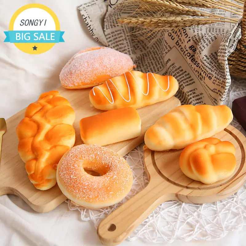 Creative-Decompression-Toys-PU-Squishy-Food-Simulation-Bread-Toast ...