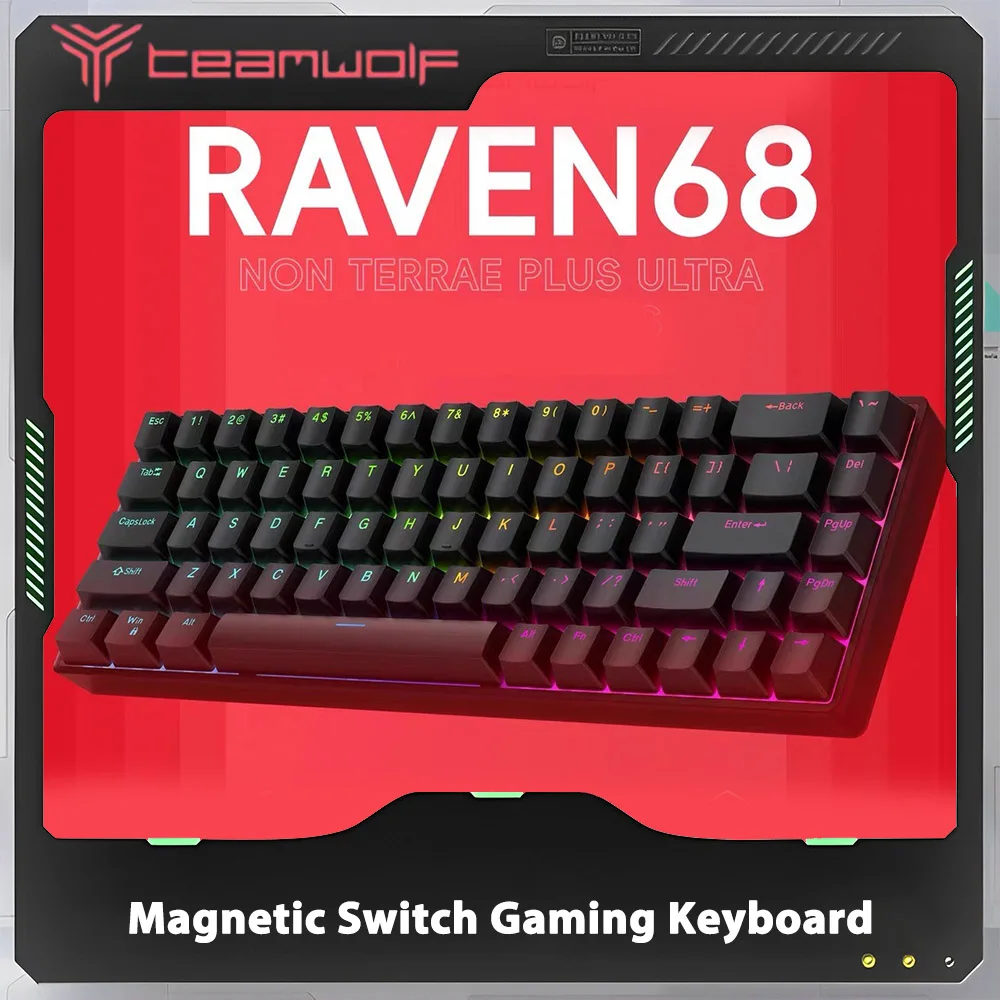 Teamwolf-RAVEN68-Magnetic-Switch-Keyboard-8000Hz-RGB-Gamer-Keyboard ...