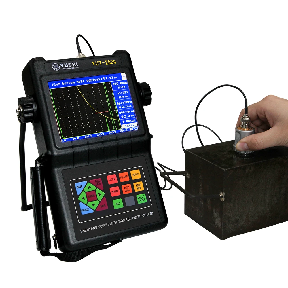 Free Shipping YUSHI YUT2820 Portable Digital A Scan Metal NDT UT Flaw ...