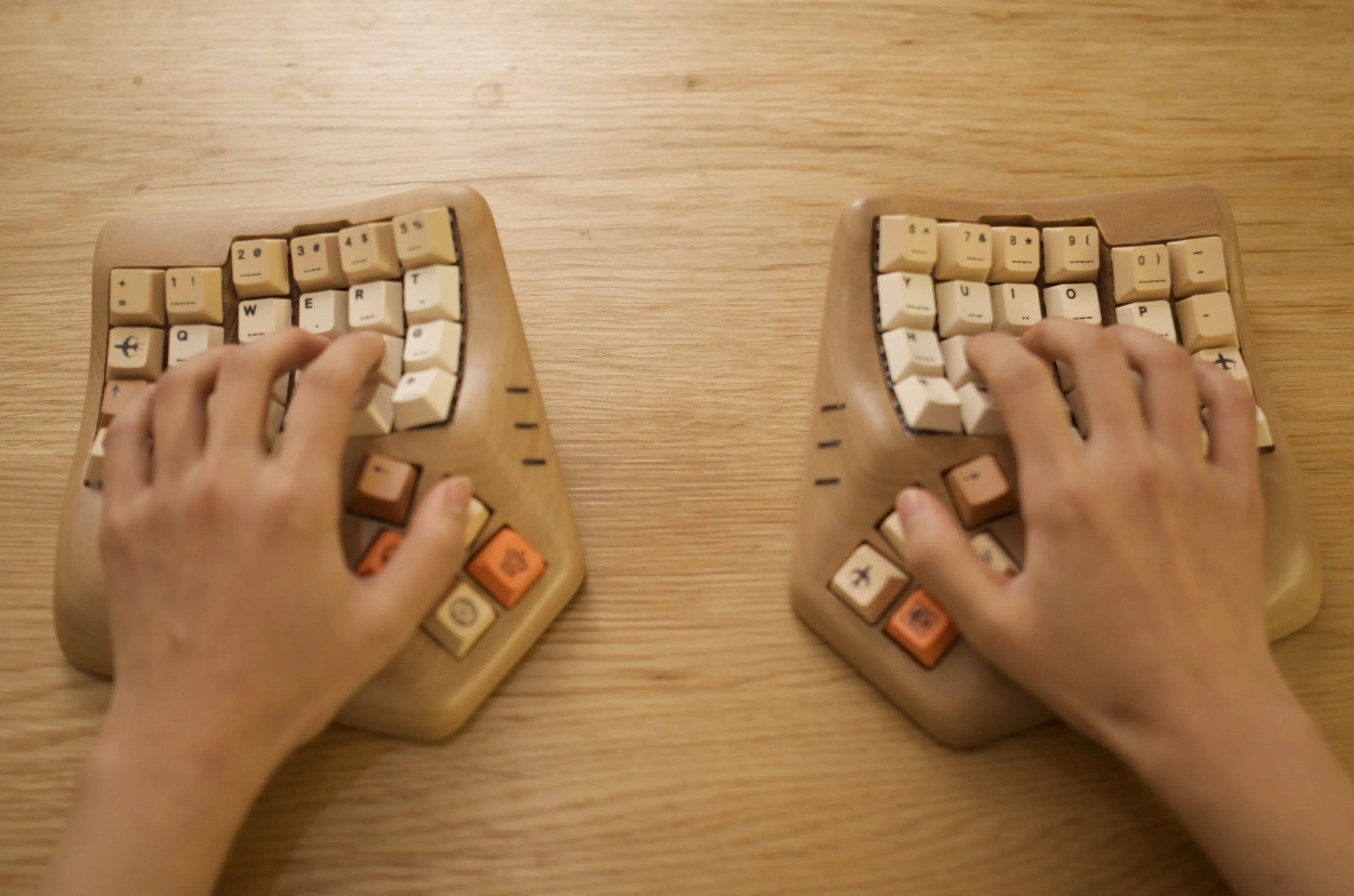 ECHOME-Wireless-Split-Keyboard-Custom-Woodon-Ergonomics-Sofle-Split ...