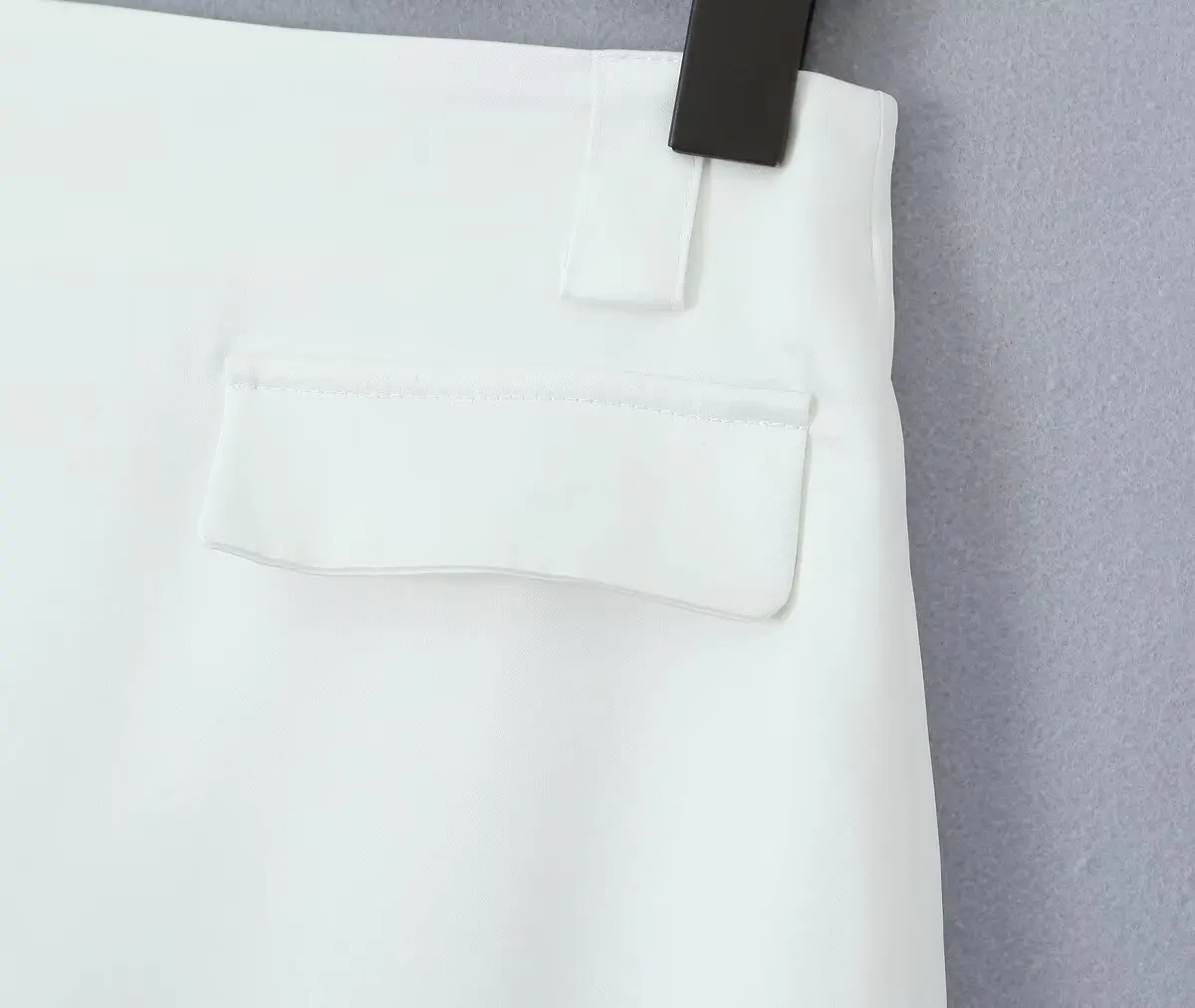 TRAF New Black White Women Long Skirts 2024 Summer Zipper High Waisted ...