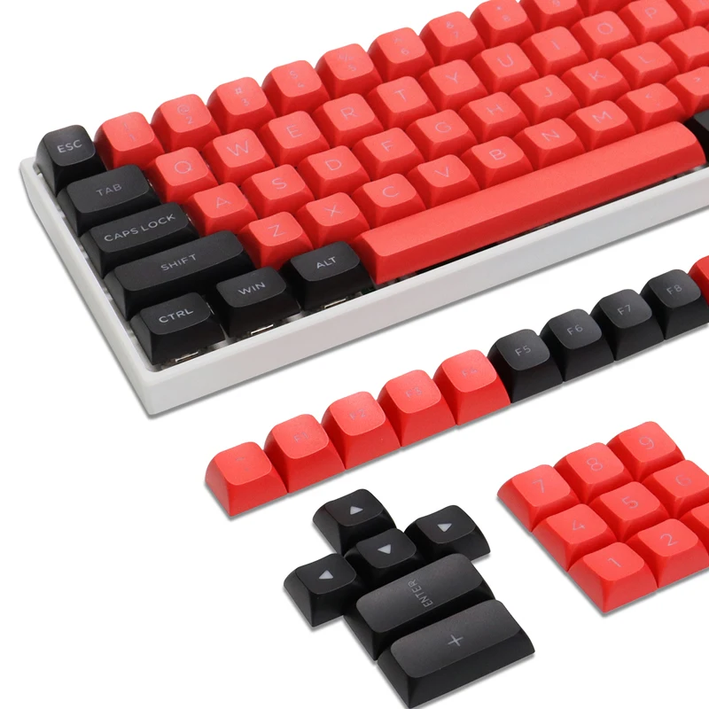 110/184 chave pbt duplo tiro xvx perfil keycap kit backlit chave tampa ...