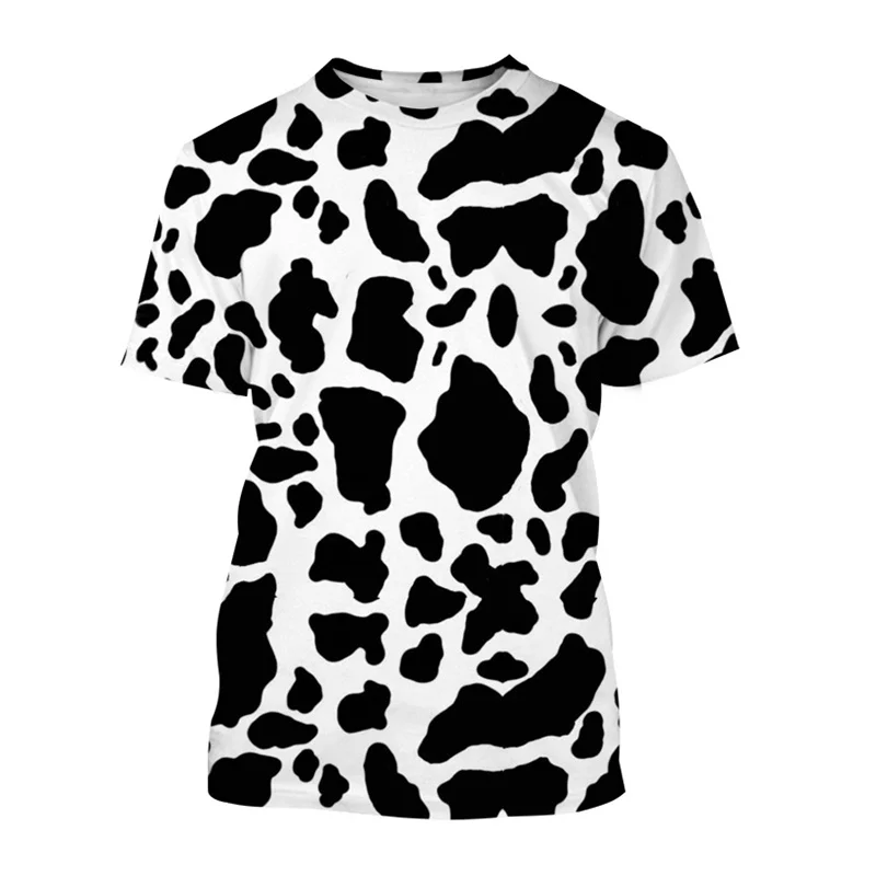 3D-Printing-Cow-Pattern-T-shirt-For-Men-Fashion-Unisex-Harajuku-Style ...