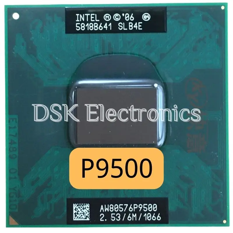 Intel Core 2 Duo Mobile P9500 SLB4E SLGE8 2,5 GHz Dual Core Dual Thread ...