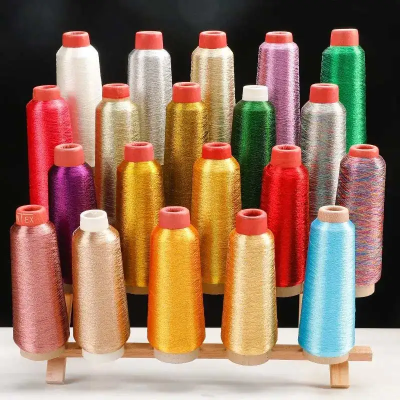 Cross-stitch-gold-and-silver-thread-computer-embroidery-sewing-thread ...
