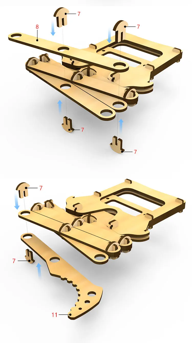 Telescopic Clip Assembly Model DIY Assembly Model Children’s Scientific ...