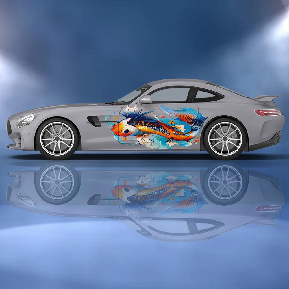 koi-carp-Side-sticker-car-universal-vinyl-self-adhesive-sticker ...