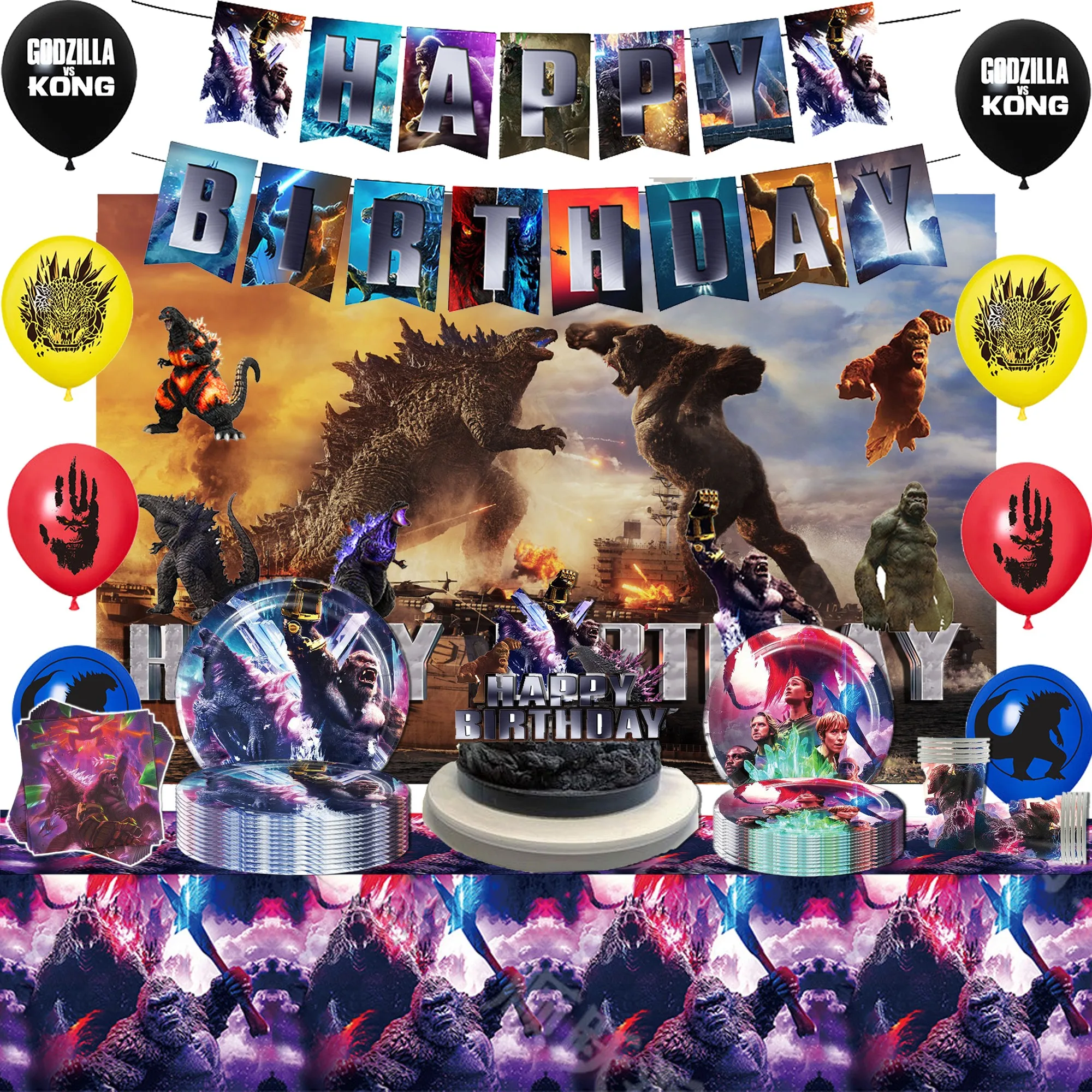 Hot-movie-GODZILLA-Birthday-Party-Supply-Disposable-Cake-halloween ...