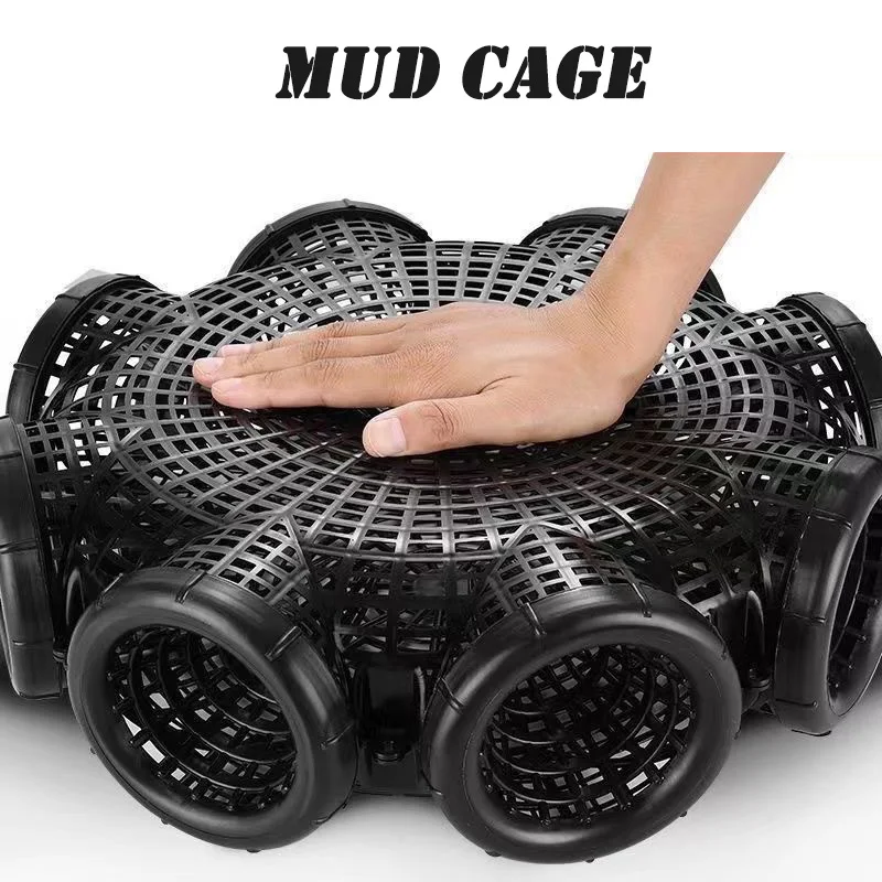 Black-Fish-Net-Cage-Fishnet-Finless-Eel-Loach-Trap-Fishing-Pot-Durable ...