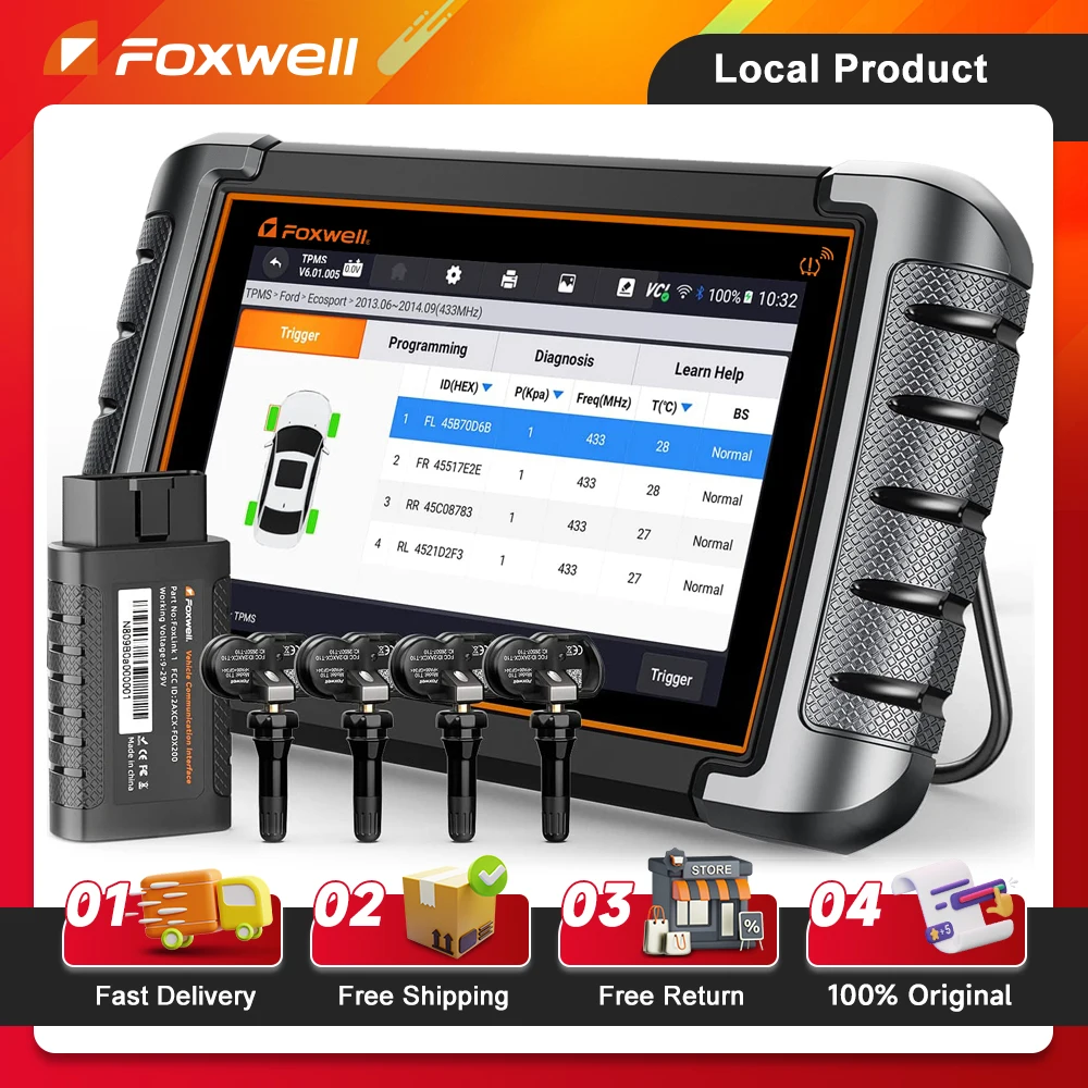 FOXWELL-NT809TS-OBD2-Scanner-TPMS-Programmer-30-Resets-Bidirectional-Tool-All-System-Code-Reader ...