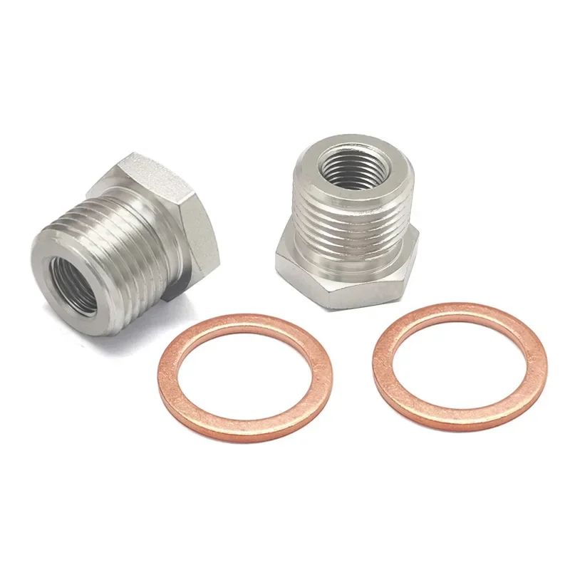 Steel M18 x 1.5 MM to M10 x 1.0 MM Exhaust O2 Oxygen Sensor Spacer ...
