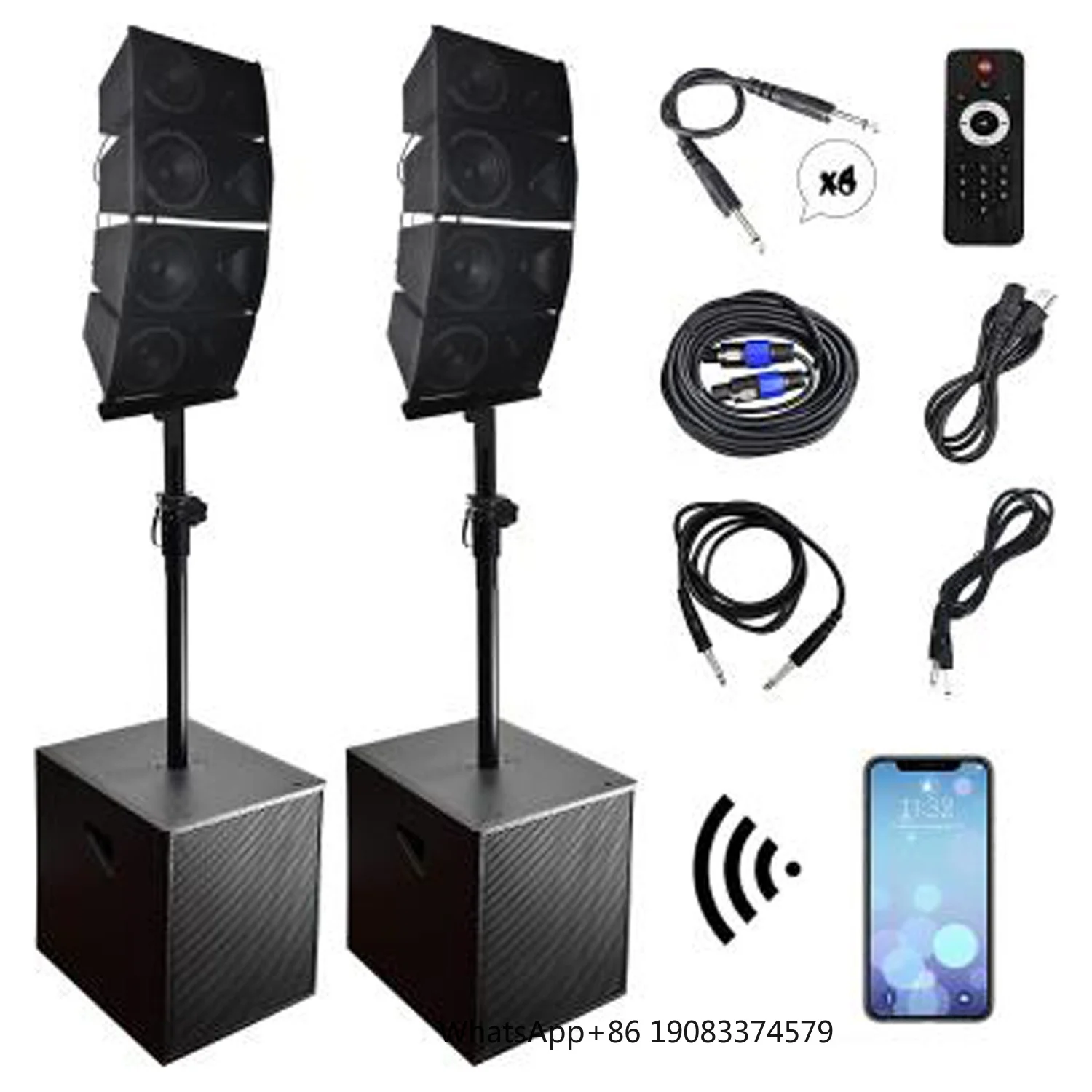 6000W 2*18" Subwoofer Professional Audio Karaoke Sets Sound Box PA ...