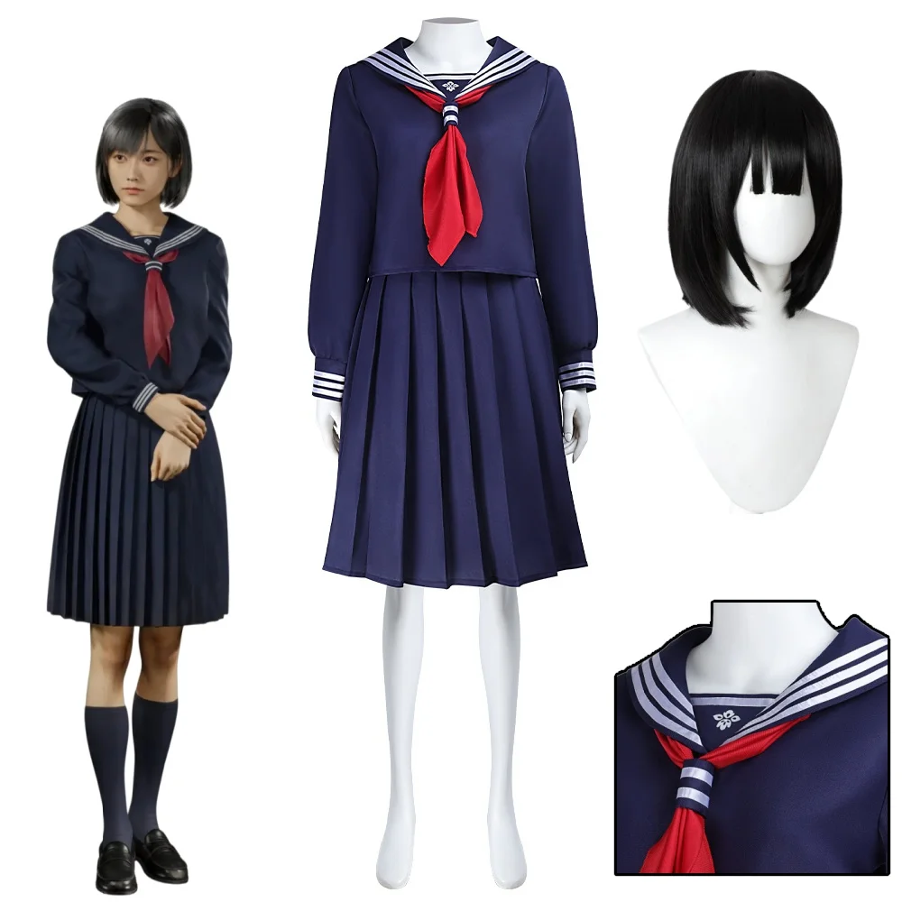 Shimizu Hinako JK Cosplay Costume Wig Game SILENT HILL f Costume ...