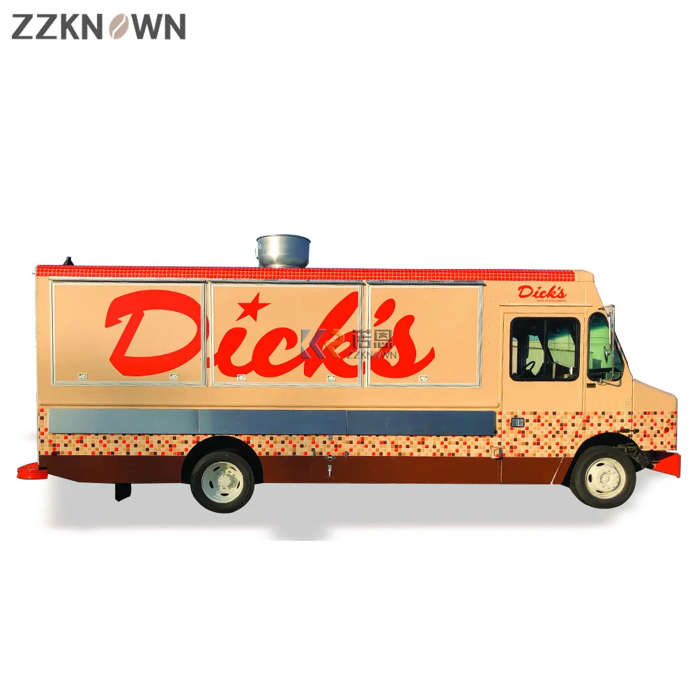 Fully Equipment Mobile Food Trucks with Cooking Equipment Fast Food Van ...
