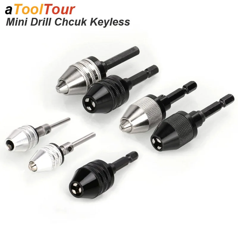 Mini-Keyless-Chuck-Electric-Drill-Bits-Collet-Converter-Extension ...