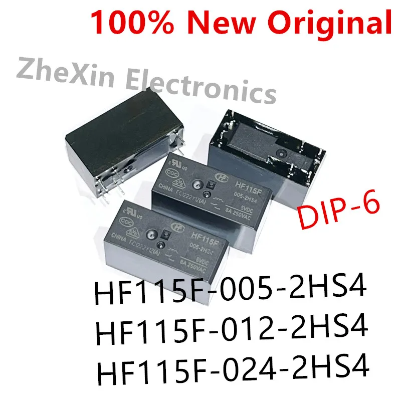 10PCS-Lot-HF115F-005-2HS4-HF115F-012-2HS4-HF115F-024-2HS4-New-Original ...