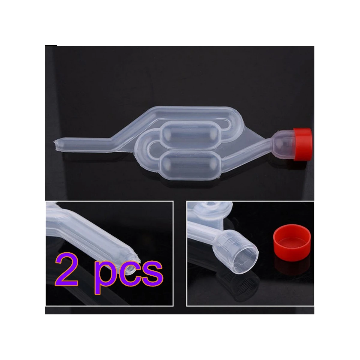 One Way Wine Beer Brewing Fermentation Check Valve Plastic Air Lock ...