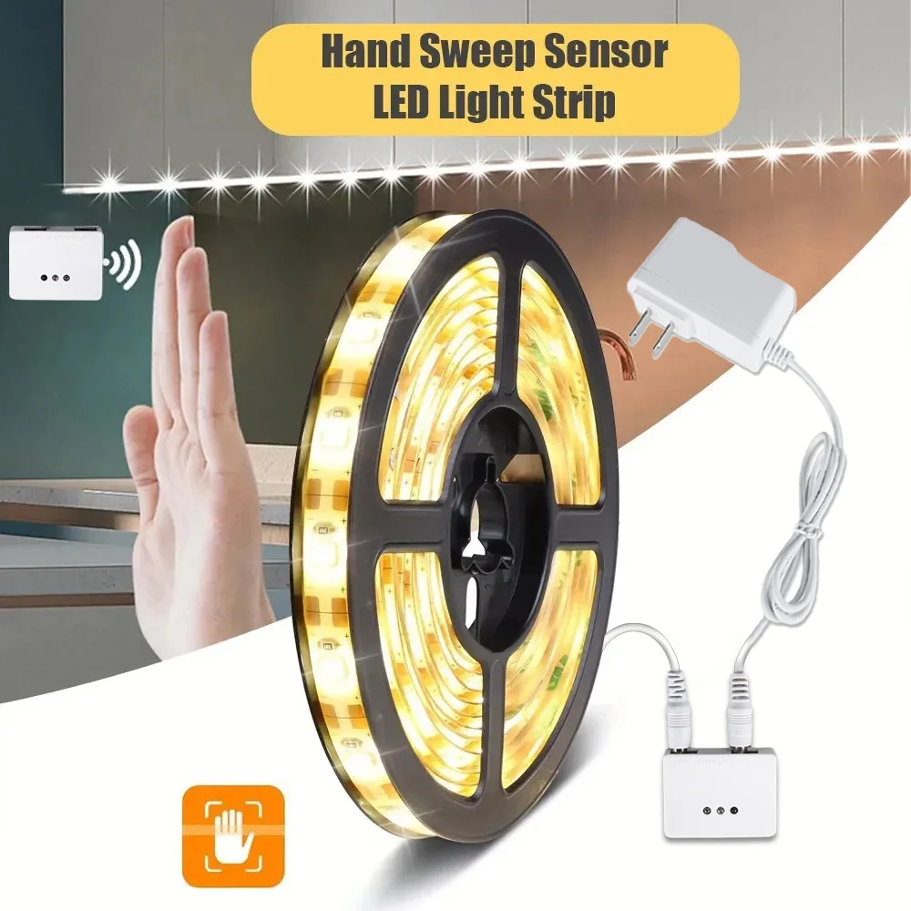 LED-Strip-Light-Hand-Sweep-Waving-ON-OFF-Sensor-Led-Lights-2835 ...