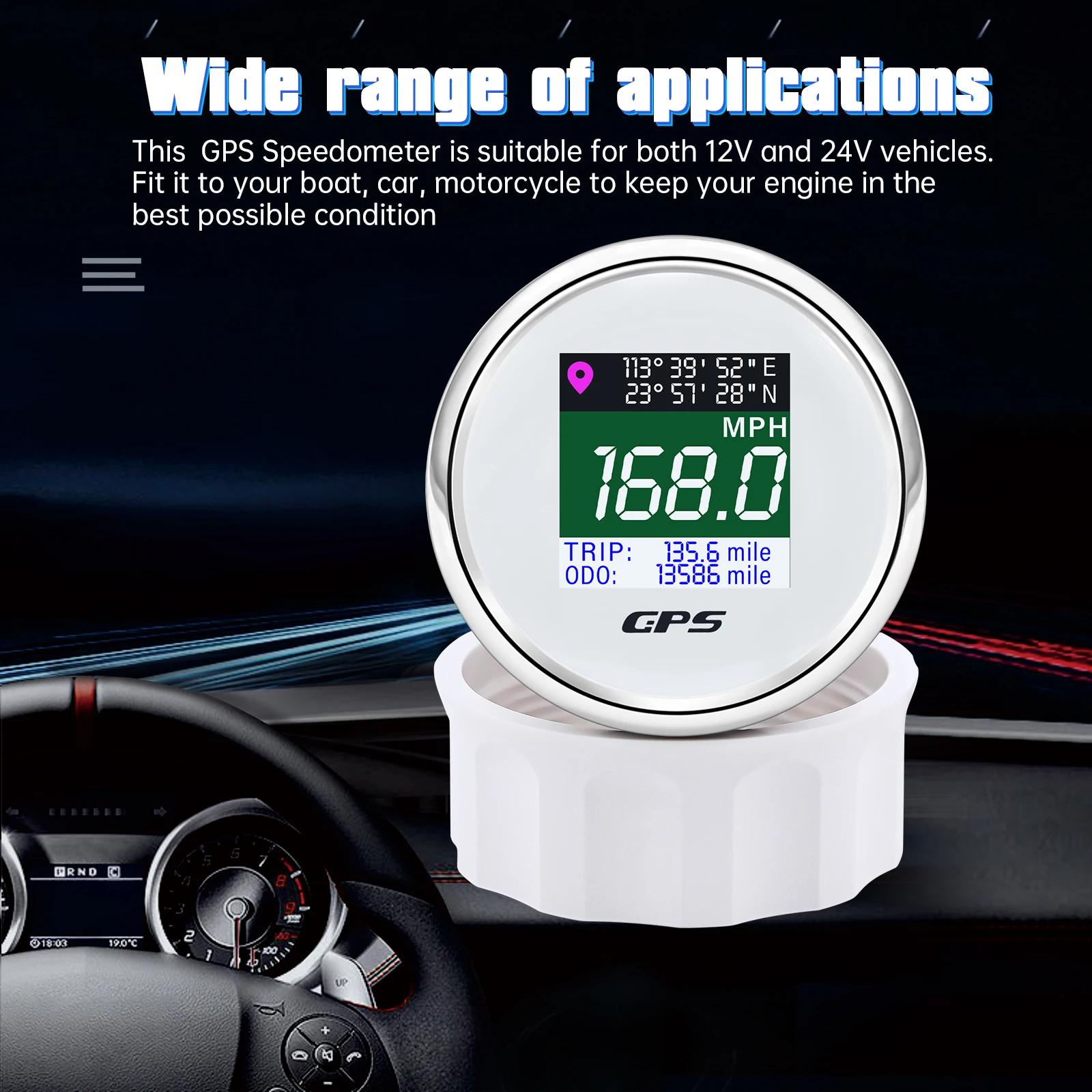 AD-52mm-Digital-GPS-Speedometer-TFT-Screen-Waterproof-Odometer-Mph-Knot ...
