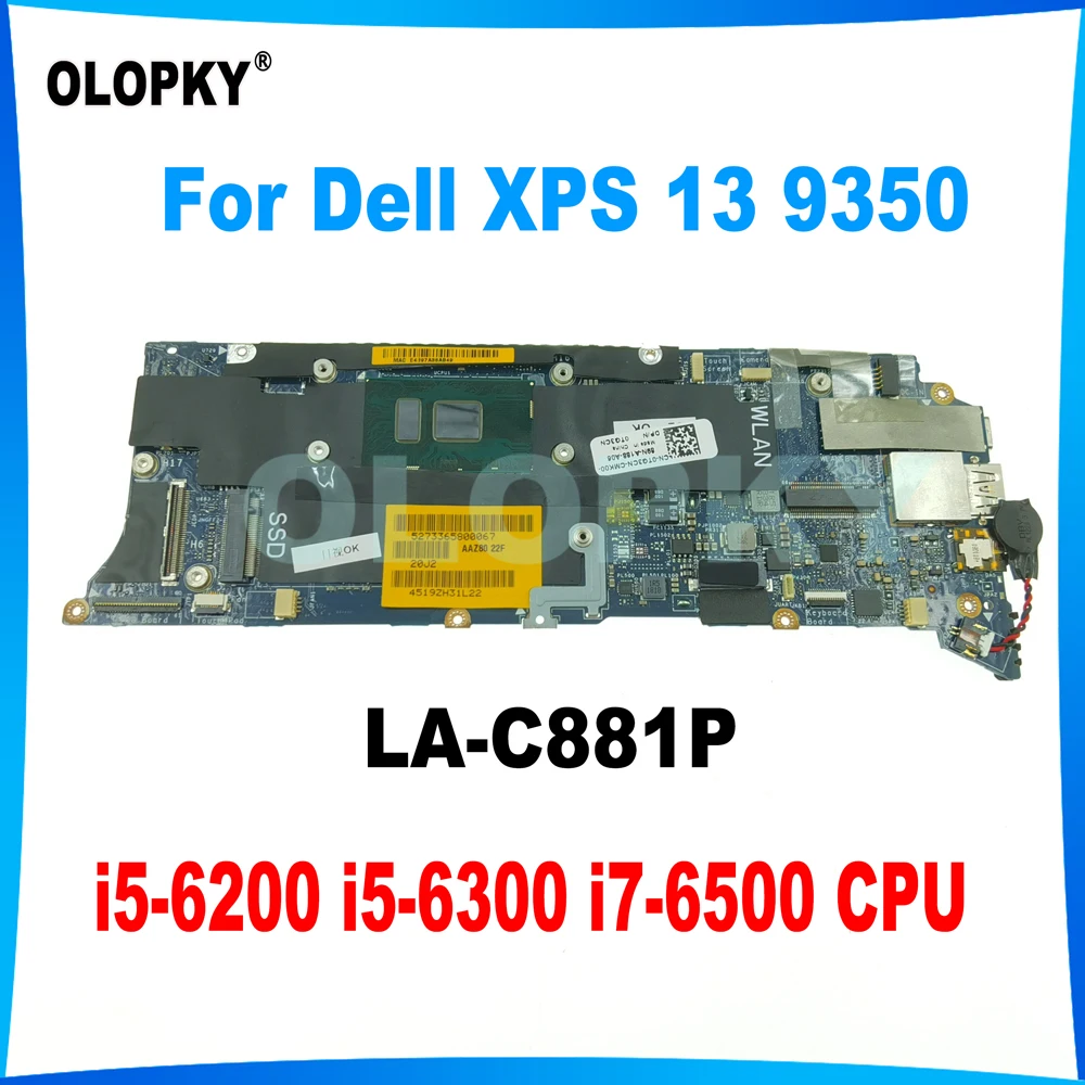 AAZ80 LA-C881P Motherboard with i5-6200 i5-6300 i7-6500 CPU for Dell ...