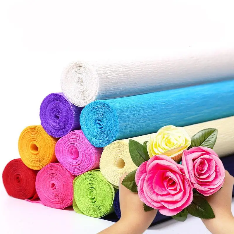 250-50cm-Crinkled-Crepe-Paper-Flower-Wrapping-Craft-DIY-Paper-Streamer ...