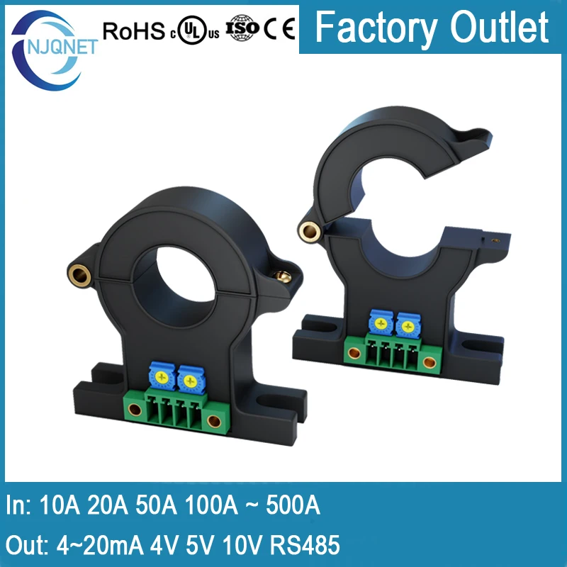 Hall-current-sensor-QNDBK1-21-AC-30A-50A-100A-200A-300A-400A-4-20mA-10V ...