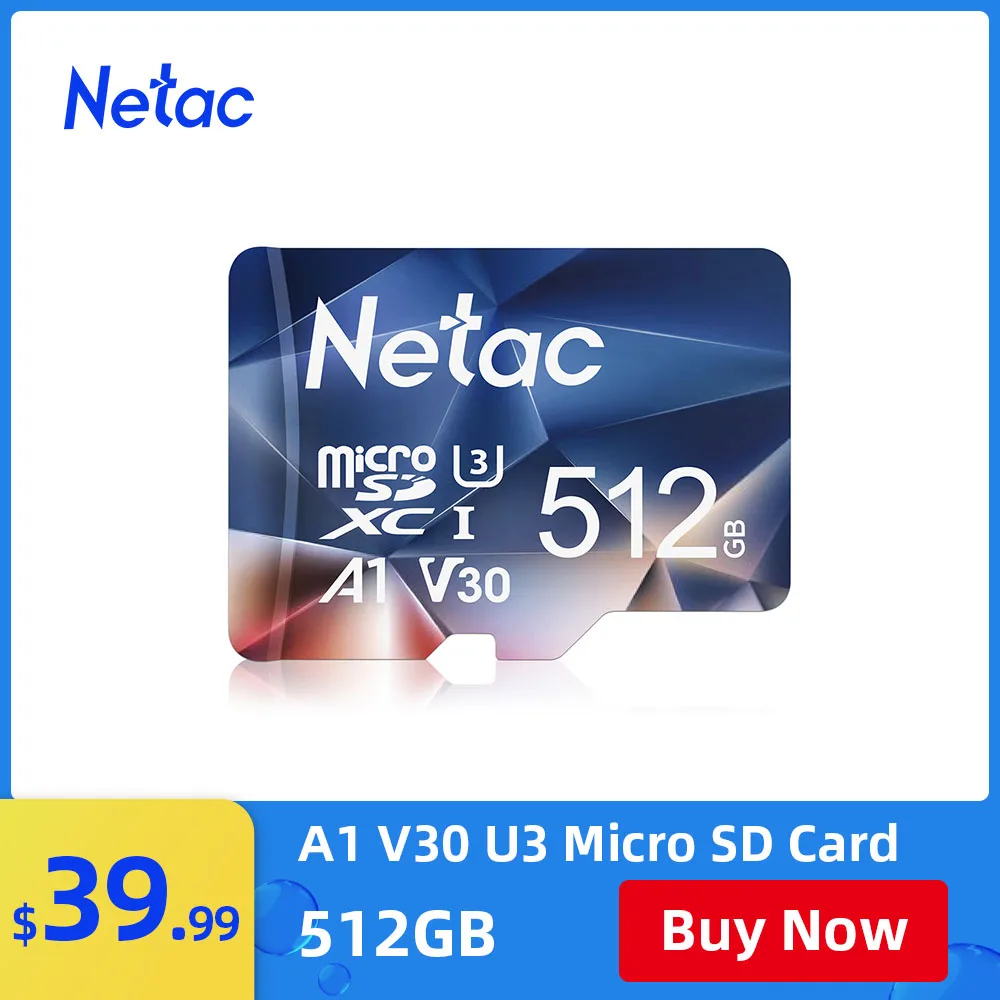 Netac Micro Sd Card 256gb 512gb Memory Card 128gb A1 U3 C10 V30 4k Hd ...