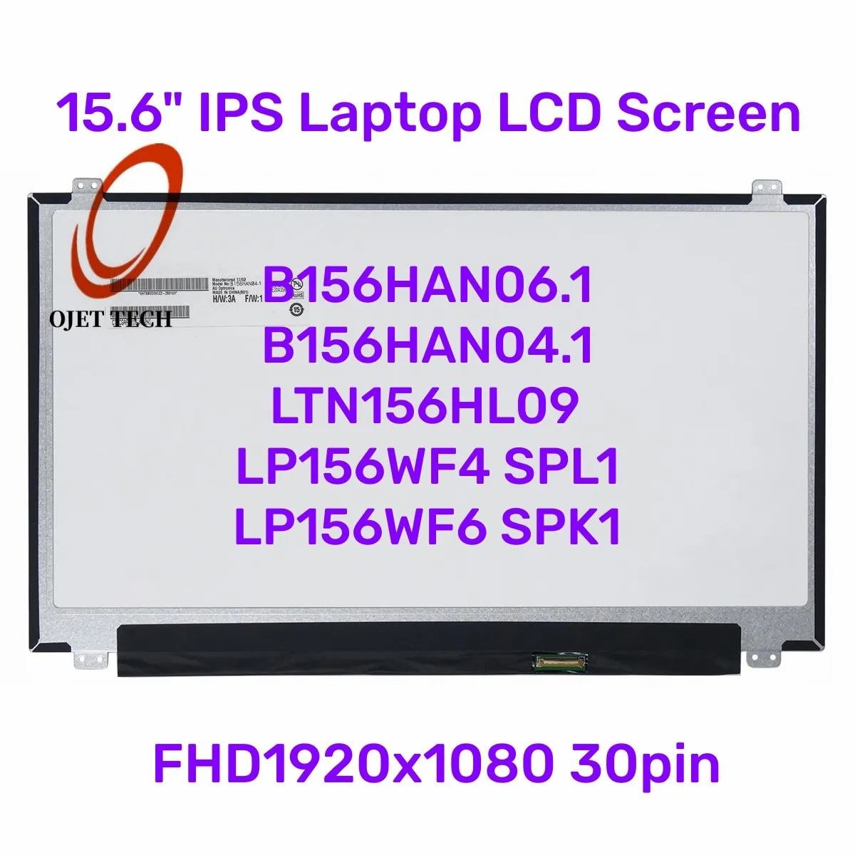 15-6-IPS-Laptop-LCD-Screen-B156HAN06-1-Fit-B156HAN04-1-LTN156HL09 ...