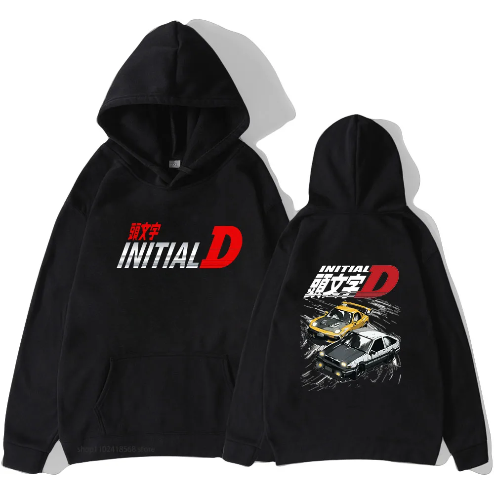 AE86 Hoodies Japan Anime Initial D Sweashirt Men Summer Cool Long ...