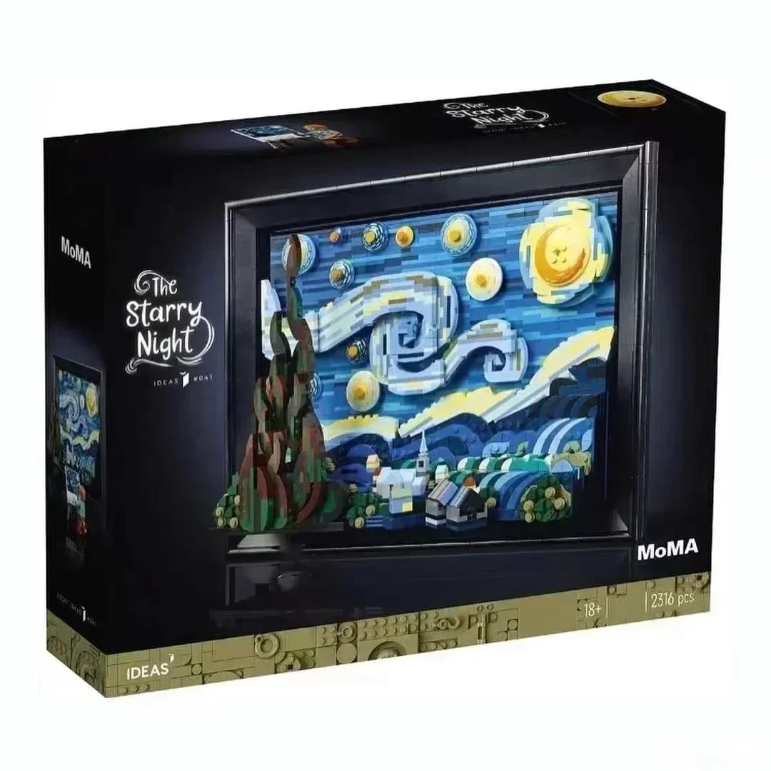 2316pcs-The-Starry-Night-Vincent-Van-Gogh-Model-Building-Blocks-Bricks ...