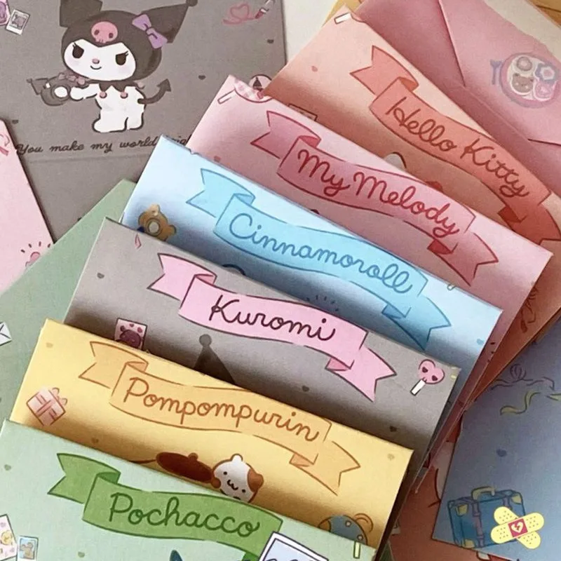Kawaii-Sanrio-Hello-Kitty-Cinnamoroll-My-Melody-Kuromi-Cartoon-Envelope ...