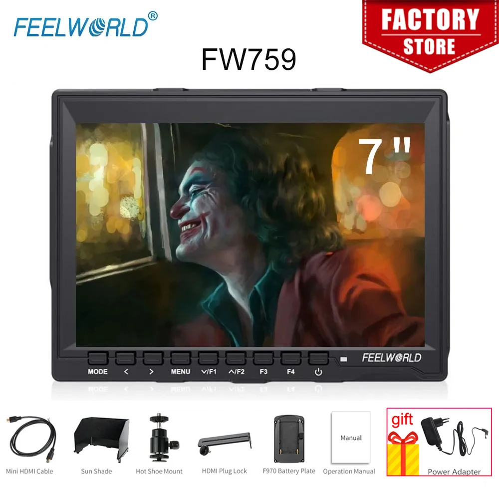 Feelworld-fw759-7-Polegada-ultra-fino-monitor-de-campo-hdmi-ips ...