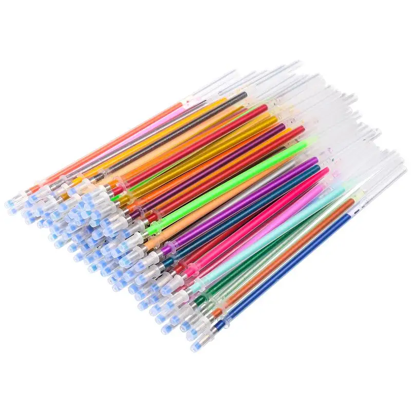 100pcs-Colorful-Gel-Pen-Refills-Pen-Student-Stationery-Office-Supplies ...