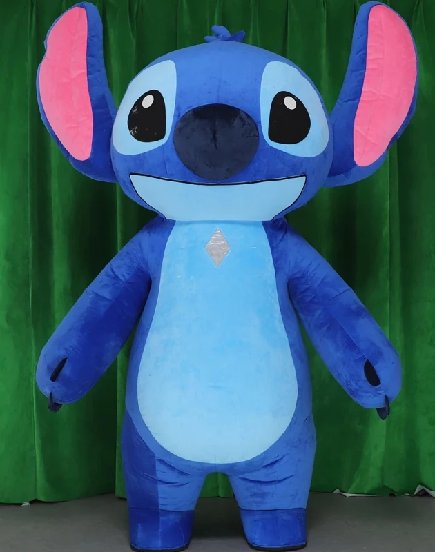 MINISO-Inflatable-Blue-Lilo-Stitch-Inflatable-Costume-Street-Polar-Bear ...