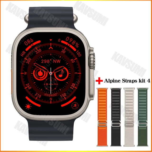 New HK8 Pro Max Smart Watch ultra series 8 AMOLED Screen 49mm 2.12 inch ...